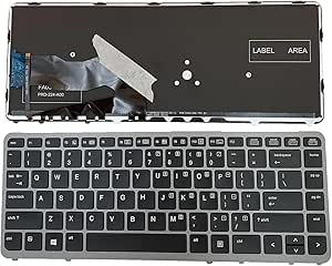 Amazon.com: Tiugochr Laptop Replacement US Layout with Backlight Without Pointing Keyboard for ...
