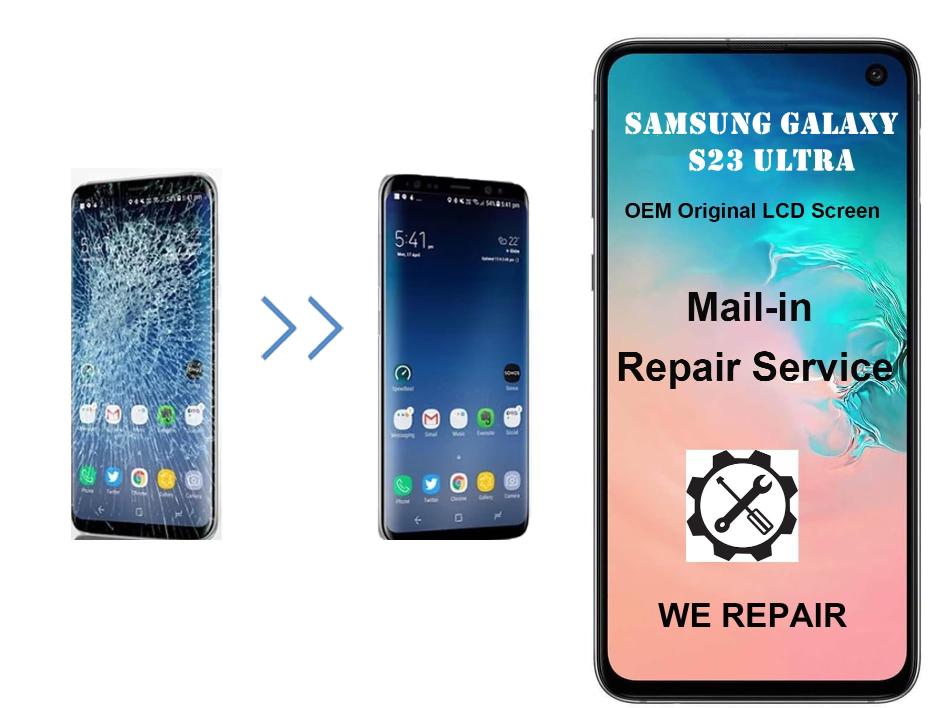 Amazon.com: Samsung Galaxy S23 Ultra 5G Screen Replacement 6.8" True ...