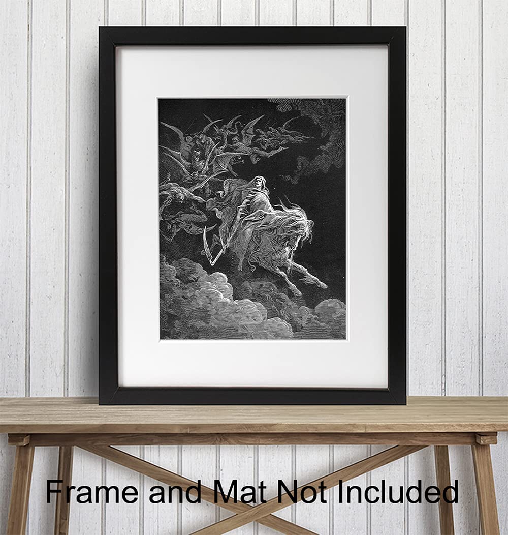 Grim Reaper Poster – Satanic Decor – Lucifer Merchandise – John Milton ...