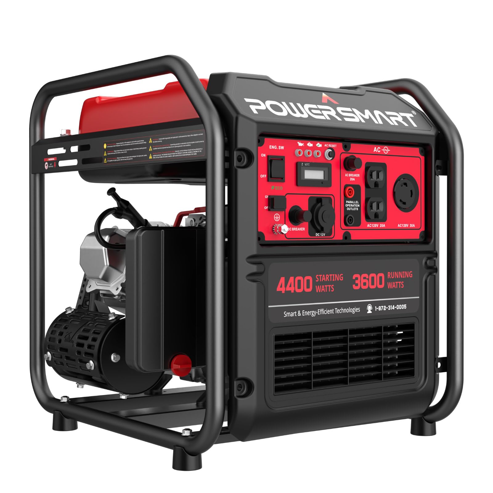 Snapklik.com : PowerSmart 4400W Open Frame Inverter Generator