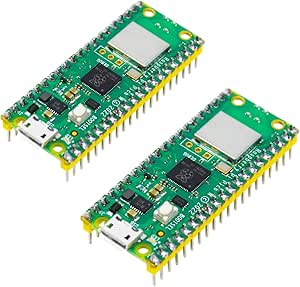 Amazon.com: DIGISHUO 2Pcs Raspberry Pi Pico W WiFi Wireless Microcontroller Board with Pre ...