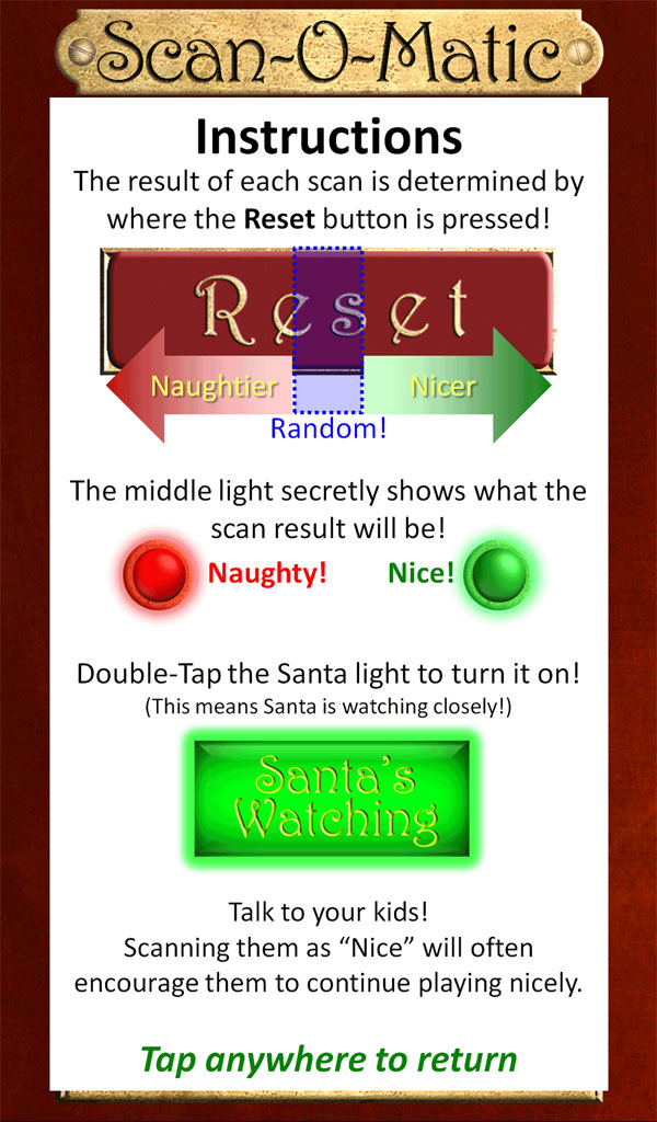 Santa's Naughty or Nice Scan-O-Matic and Christmas Countdown - App on ...