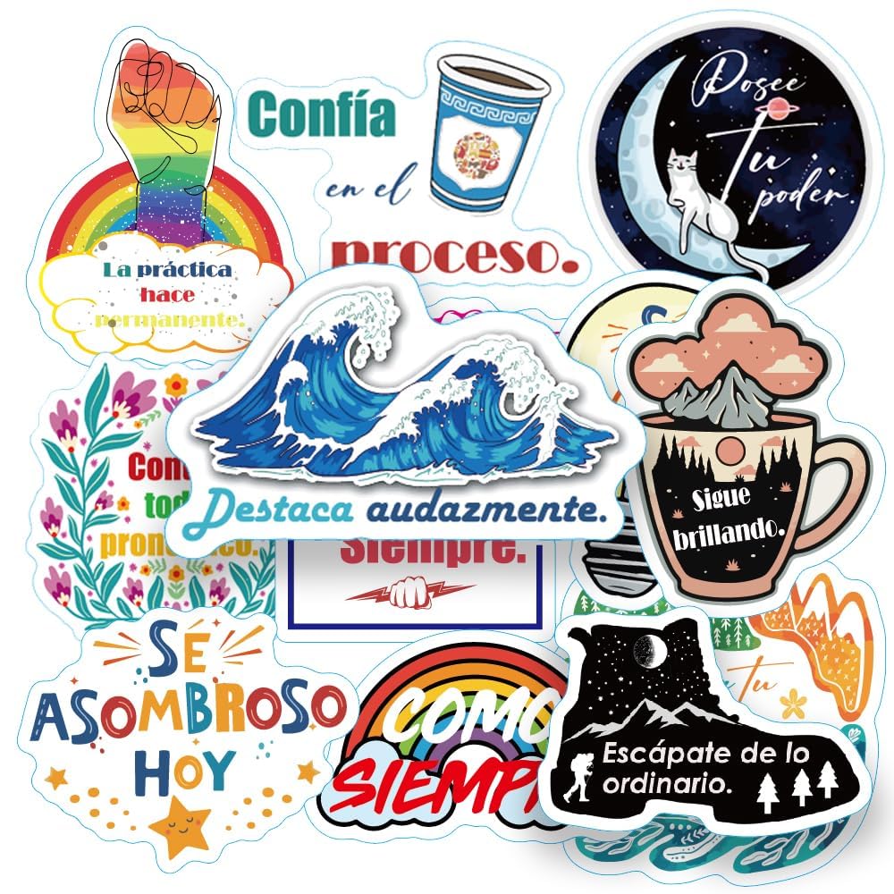 Amazon.com: 200pcs Spanish Inspirational Stickers for Teacher ...