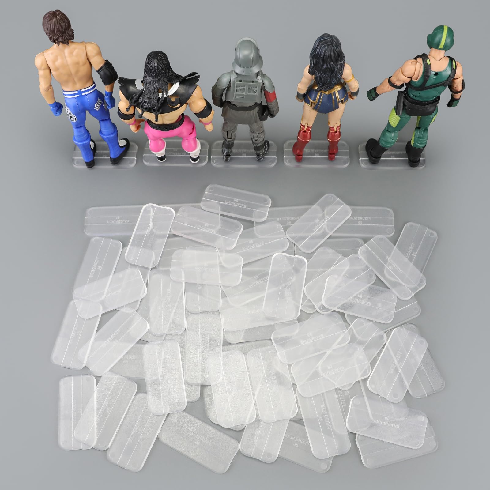 Amazon.com: 56PCS Action Figure Display Stand with 120PCS Adhesive ...