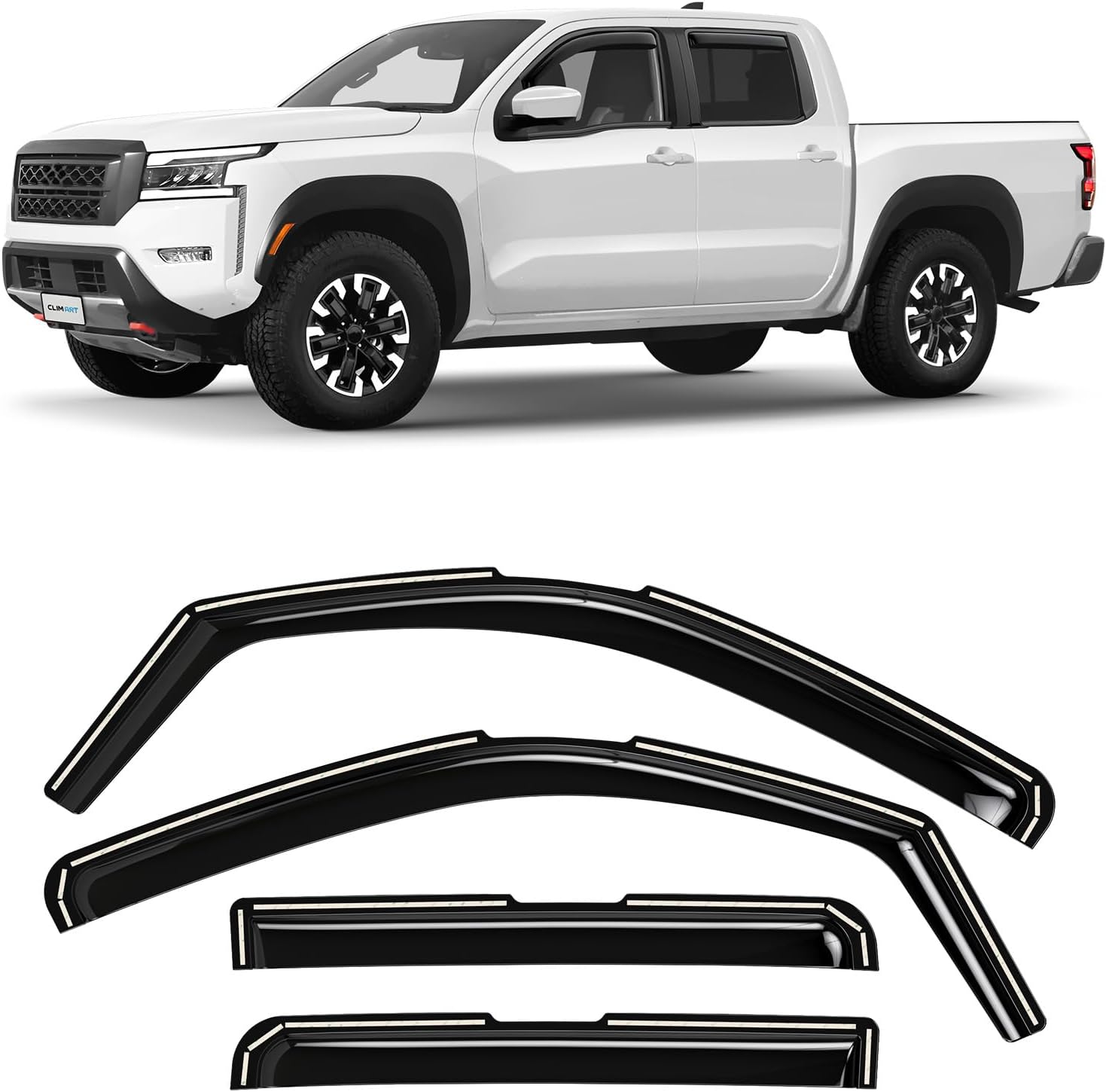 Amazon.com: CLIM ART in-Channel Incredibly Durable Rain Guards for ...