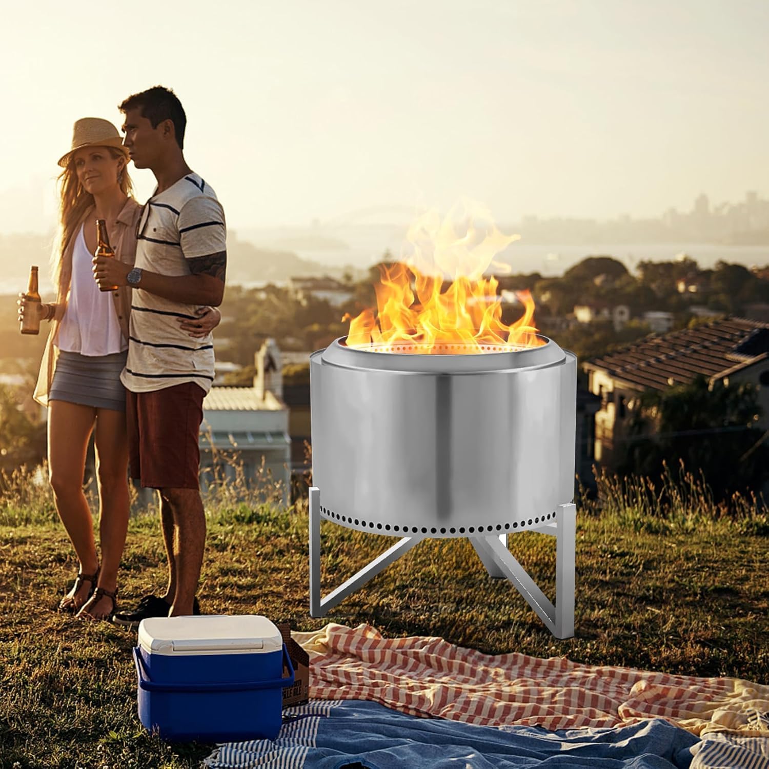 Fire Pit Stand Portable Fire Pit Stand – Yanko Design Select