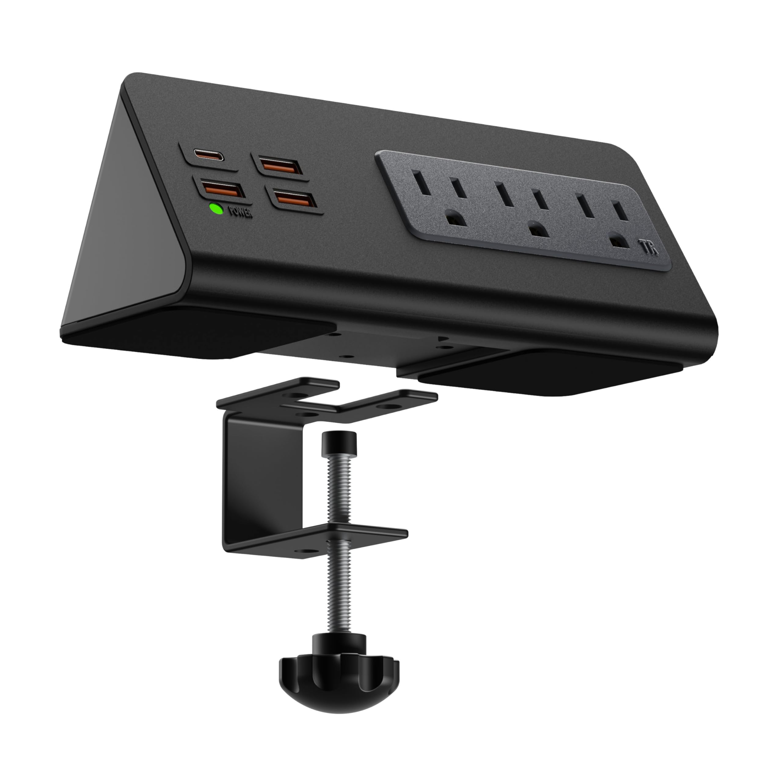 Amazon.com: Upgraded,Desk Edge Clamp Mount Power Strips with USB Ports ...