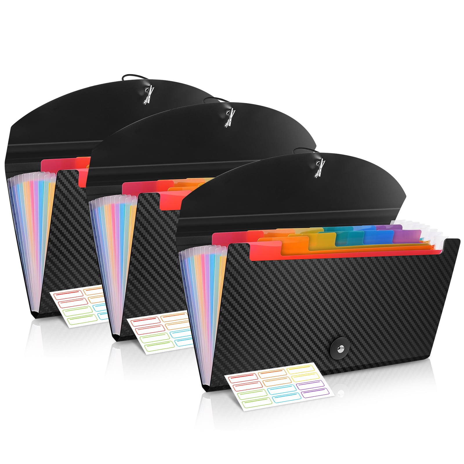 Amazon.com : Receipt Organizer Cesil 3PCS 13 Pockets Receipt Holder ...