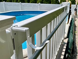 Amazon.com : FABILE Adjustable Metal Pool Pole Hanger/Hook, Fency Hook ...