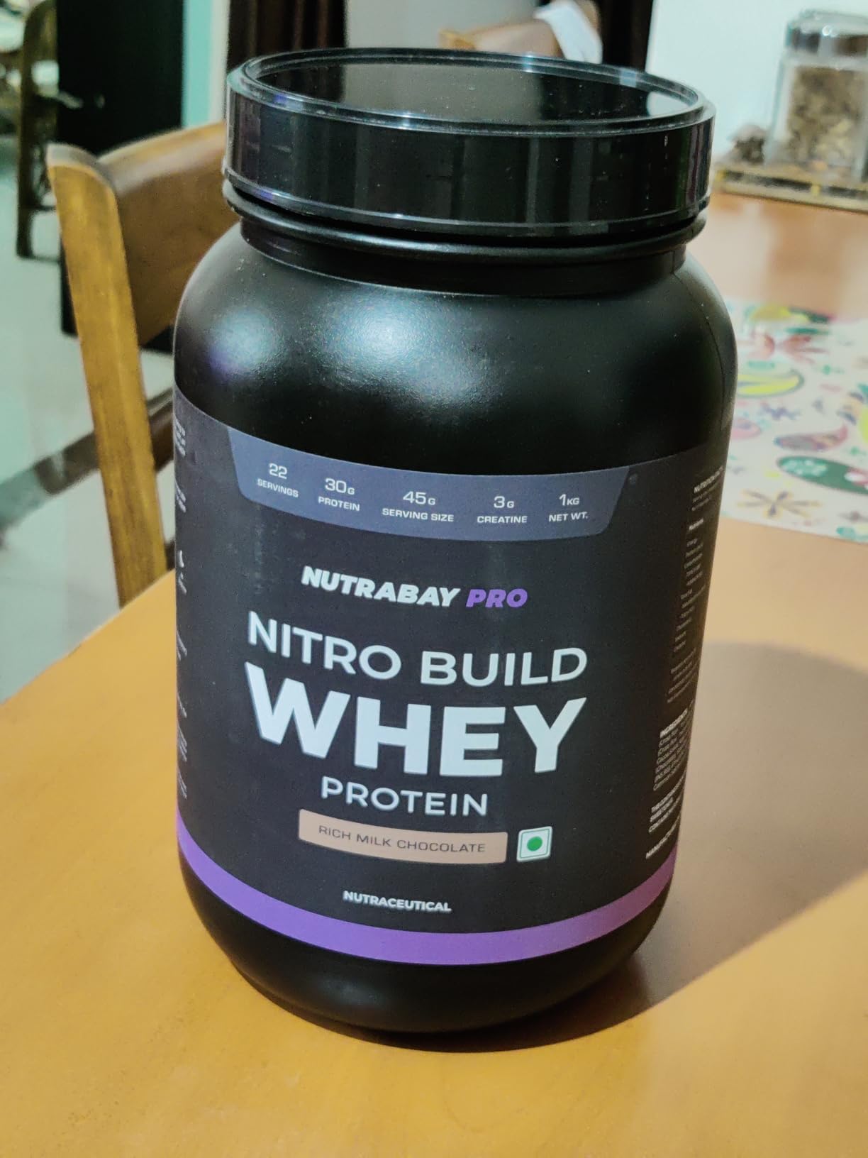 Nutrabay Pro Nitro Build Whey Protein Powder - 2kg, Milk Chocolate ...
