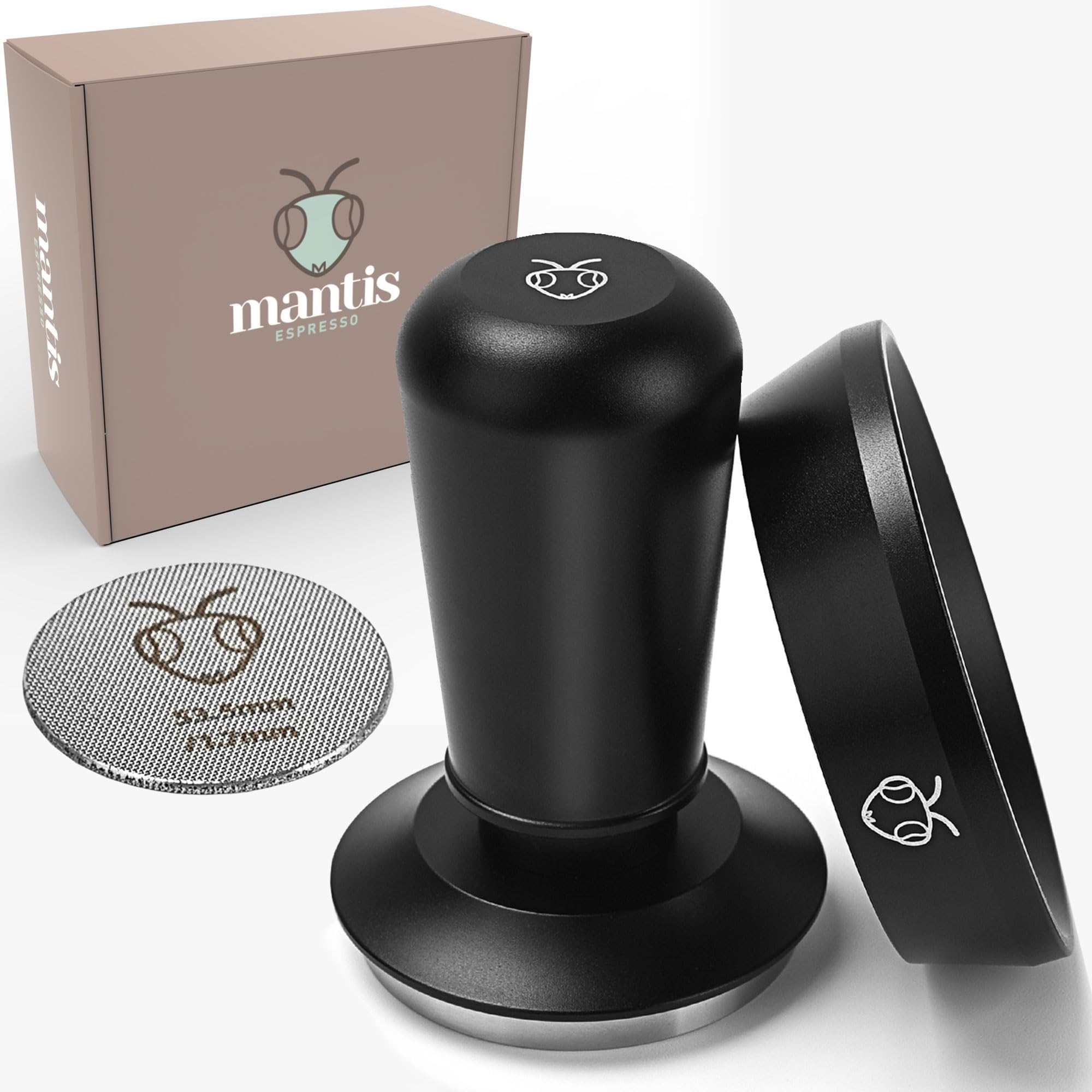 Amazon.com: Mantis 53.3mm Essentials Espresso Tamper Set, Dosing Funnel ...