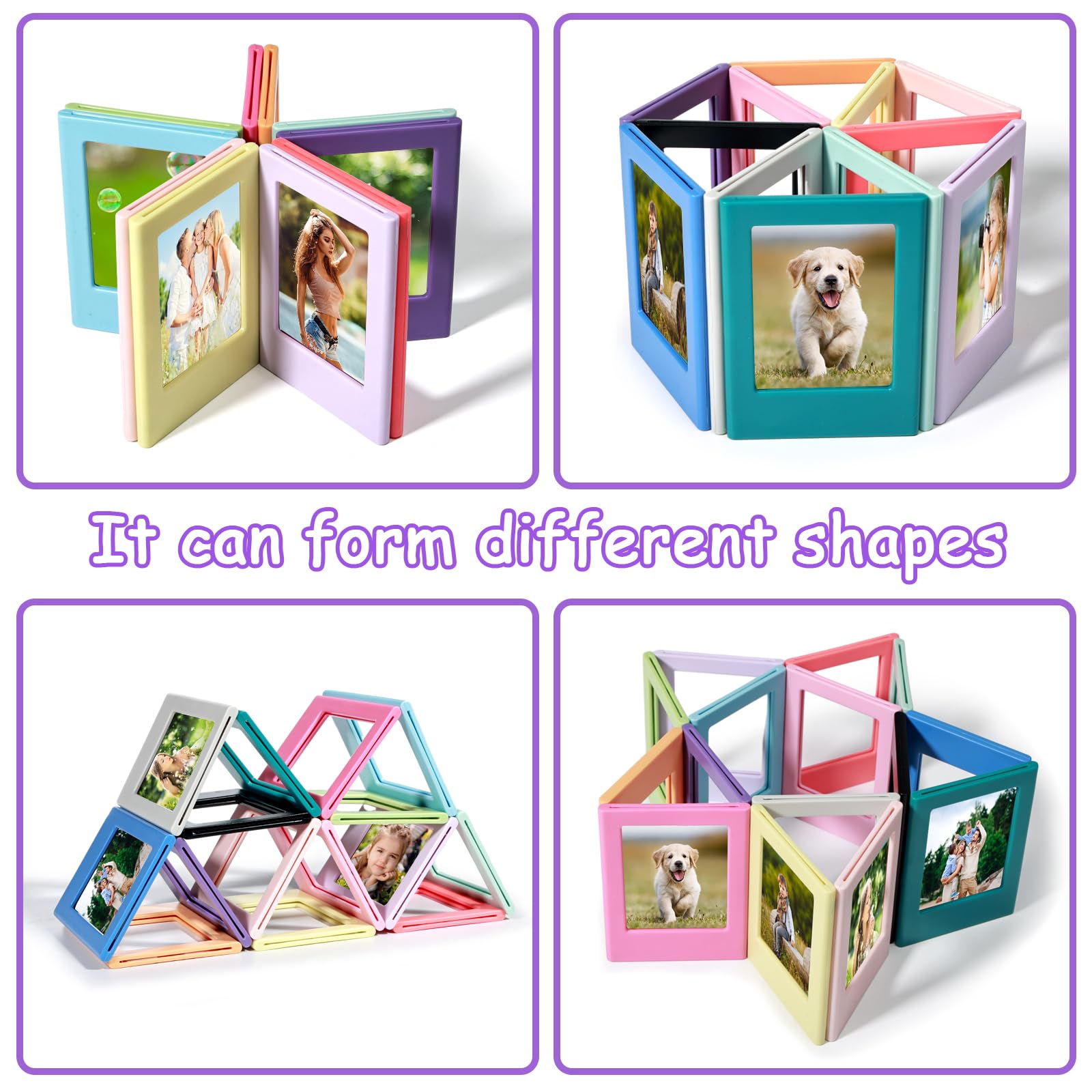 Instax Mini Frames CAIYOULE 30-Pack Magnetic Photo Frames - 3 Inch Mini ...