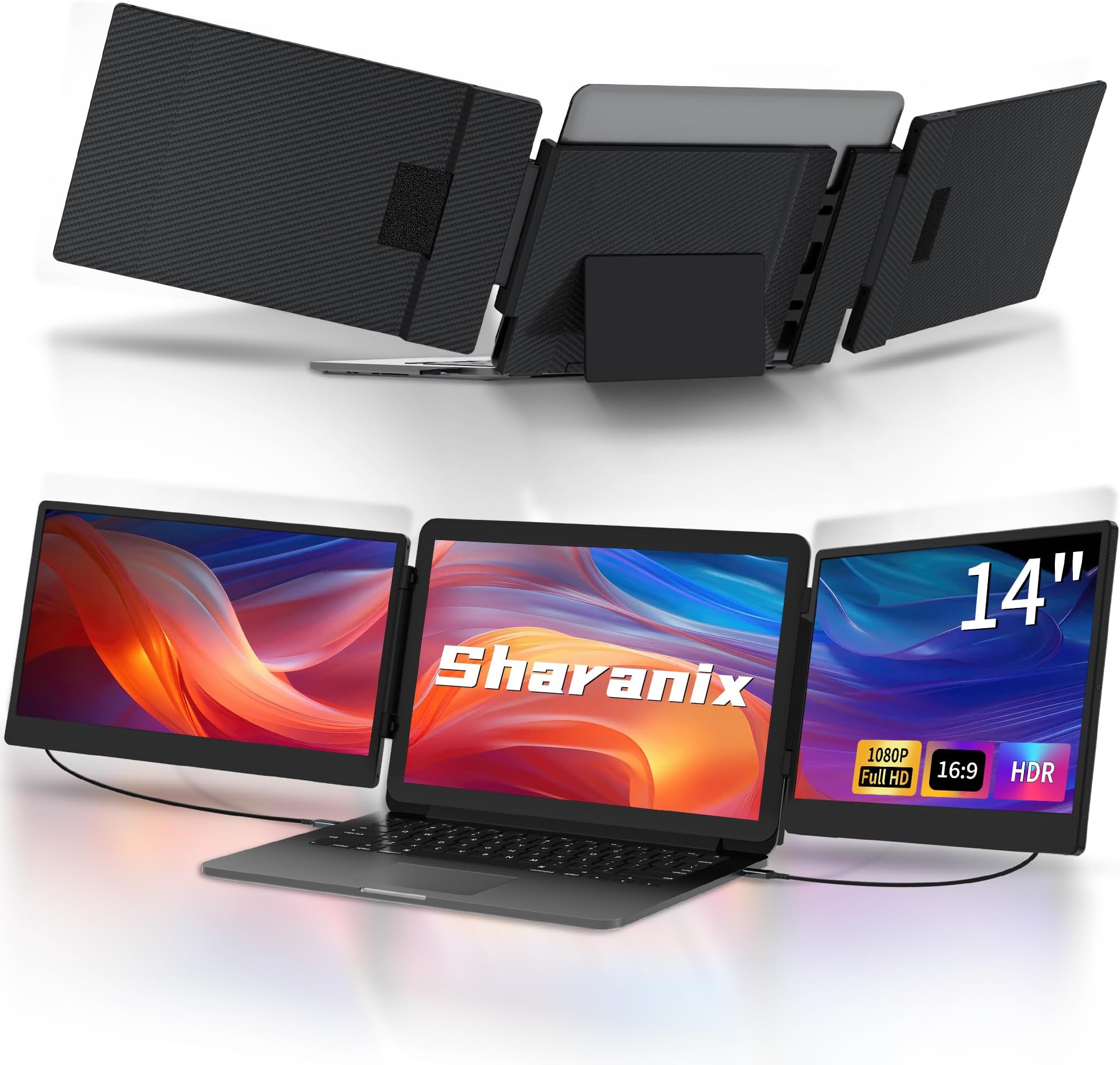 Amazon.com: Maxfree S2 Laptop Screen Extender, 14'' Laptop Monitor ...