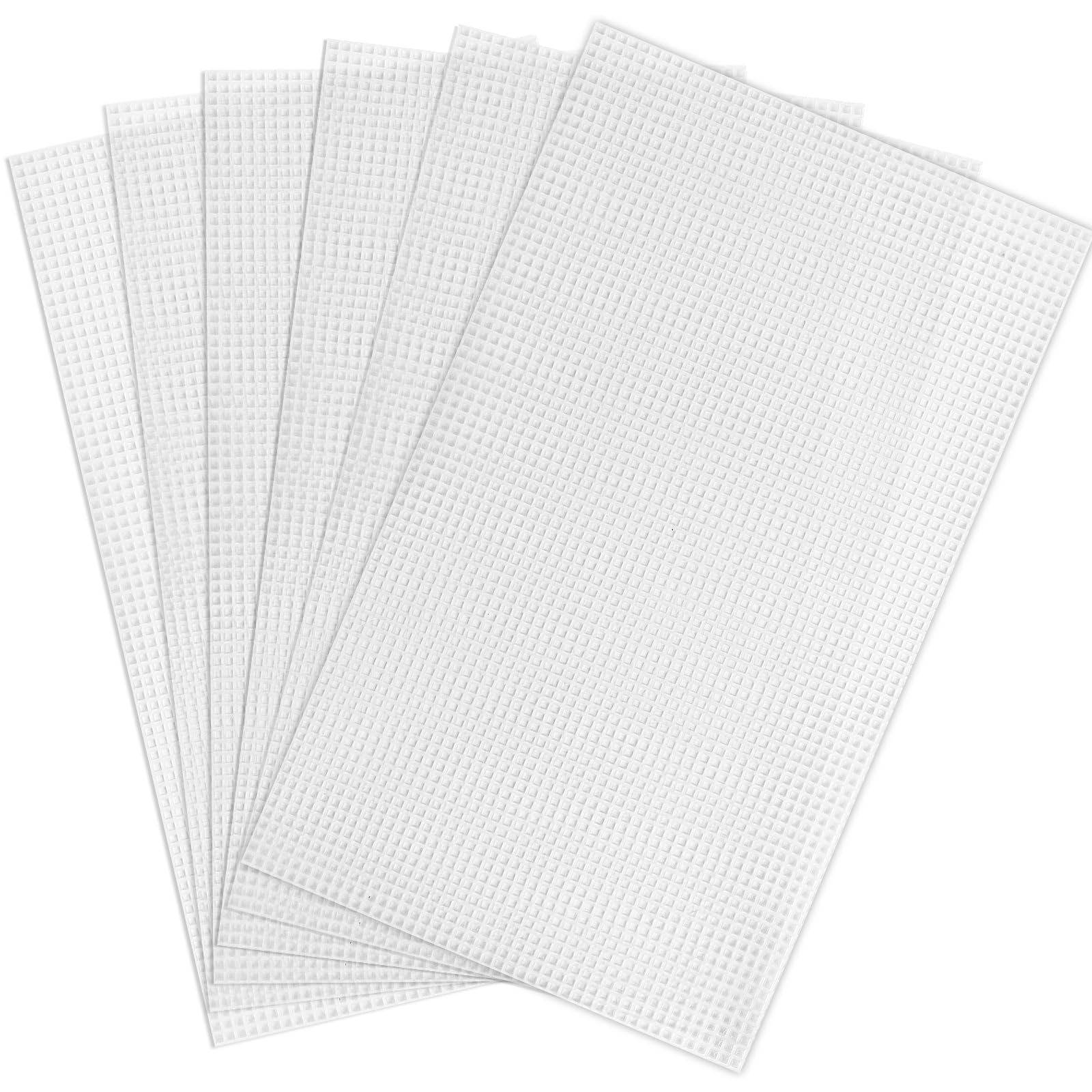 Amazon.com: wexpw 6 Pieces Plastic Mesh Canvas Sheets, Clear Plastic ...