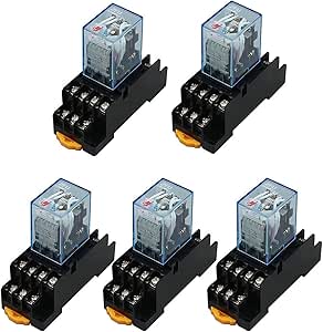 Amazon.com: HYCYYFC Relay 5Pcs Relay MY4NJ 220/240V AC Small Relay 5A 14PIN Coil DPDT with ...