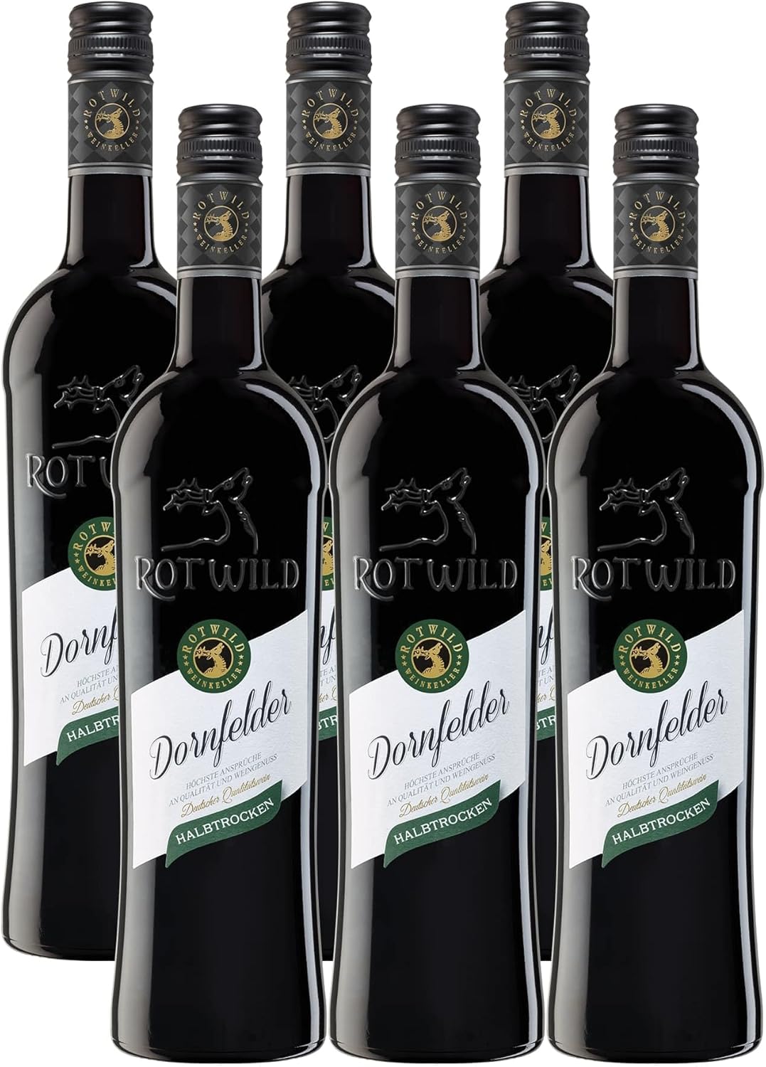 Rotwild Dornfelder Qualitätswein halbtrocken (6 x 0.75 l) : Amazon.de ...
