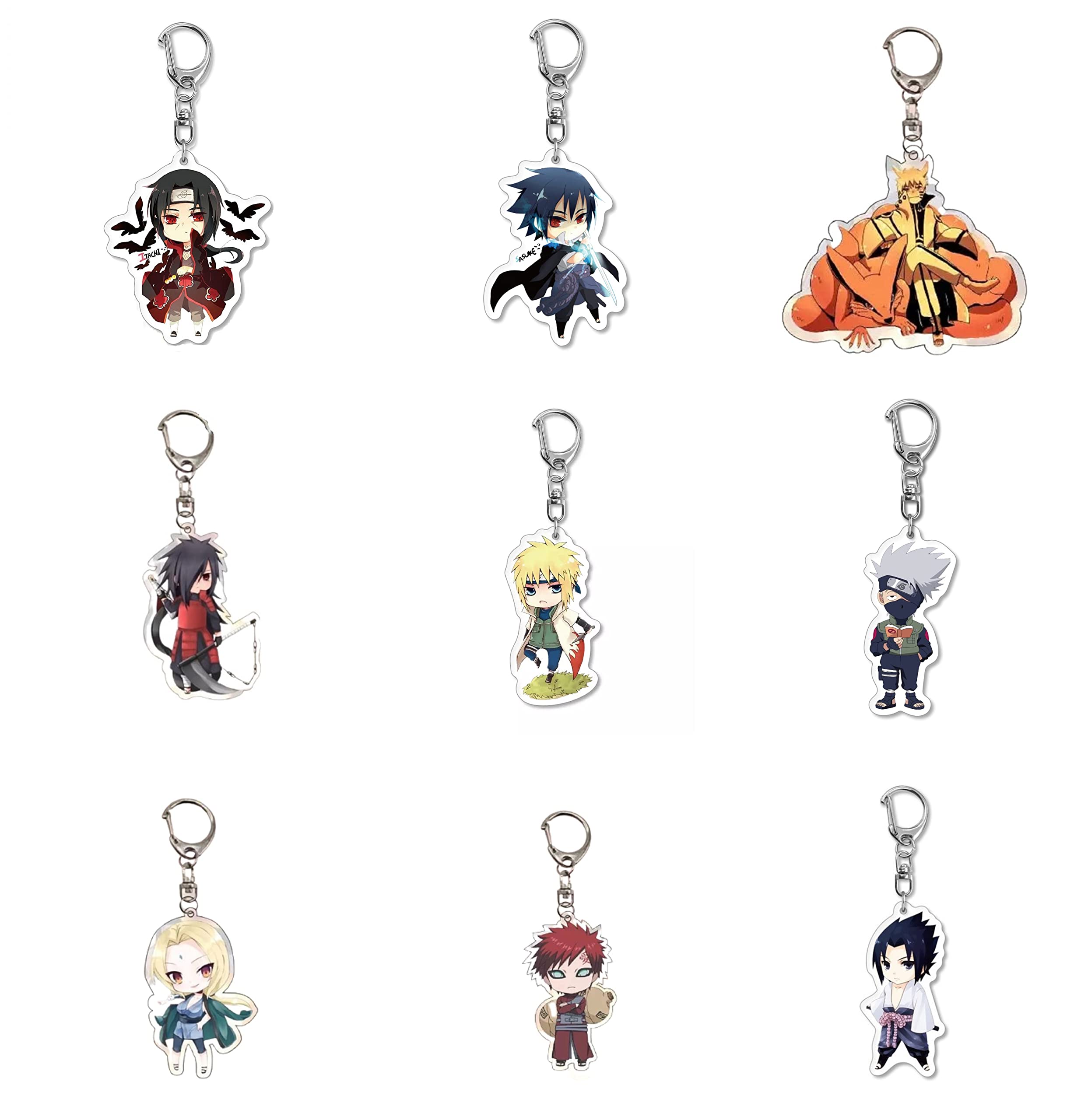 Buy Anime Keychain Acrylic Naruto Cartoon Characters (HASHIRAMA) Online ...
