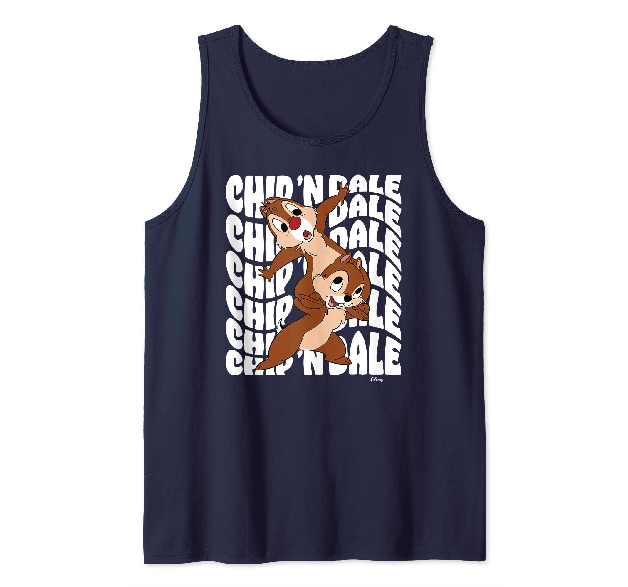 Amazon.com: Chip 'N Dale Rescue Rangers - Wavy Stacked Tank Top ...