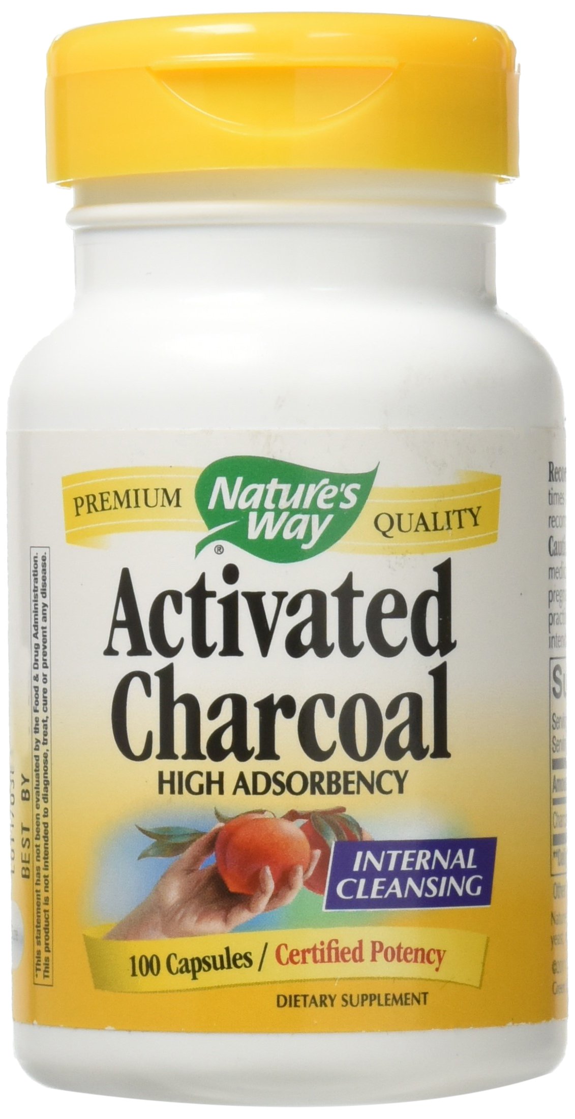 Amazon.com: Nature's Way Activated Charcoal; 560 mg Charcoal per ...