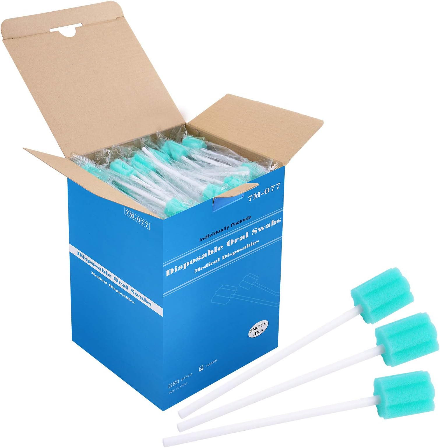 Amazon.com : 250 Count, ZIZNBA Mouth Swabs Sponge, Disposable Oral ...