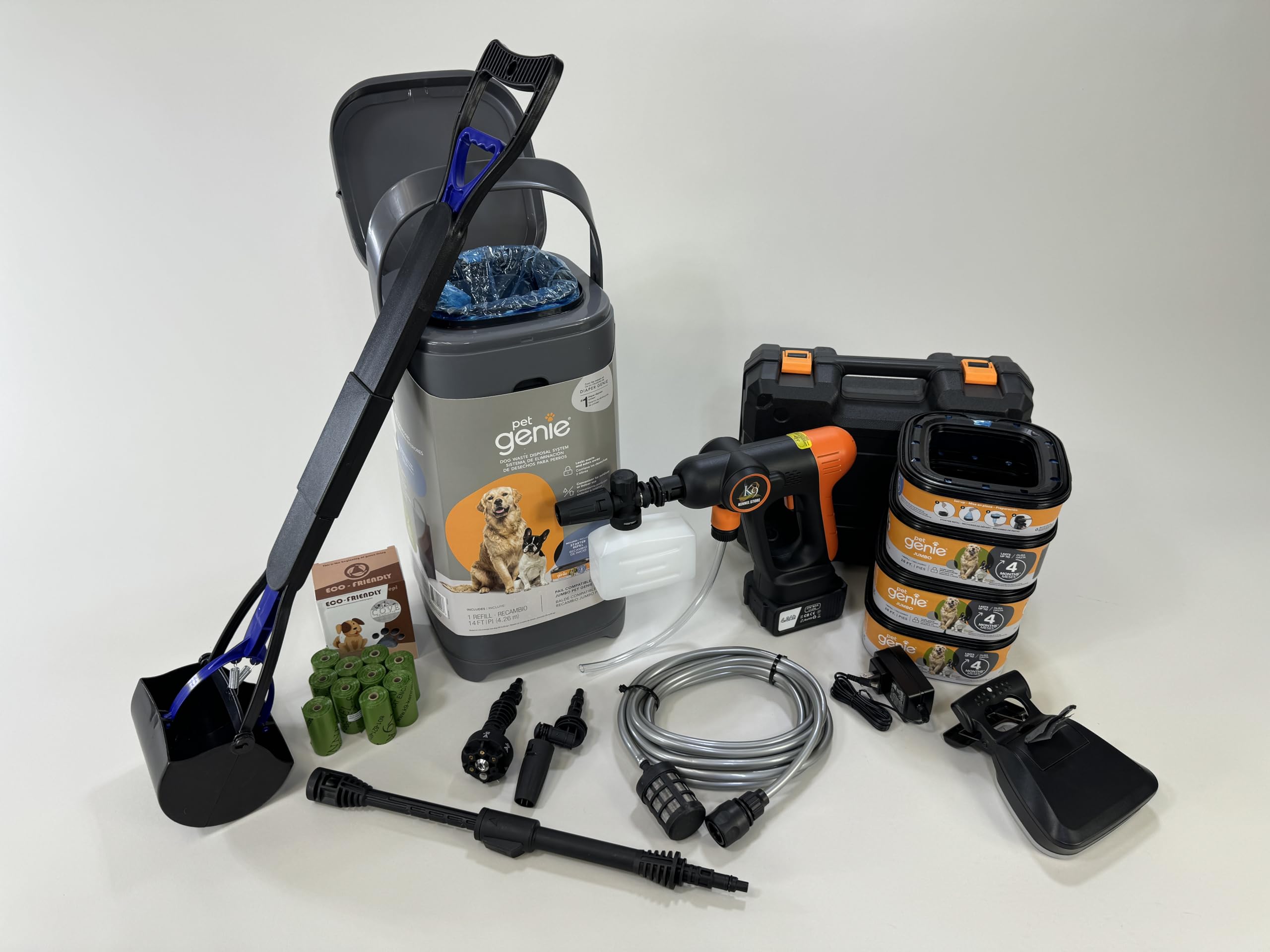 Amazon.com : Complete Pet Genie Waste Management Kit - Tall & Portable ...