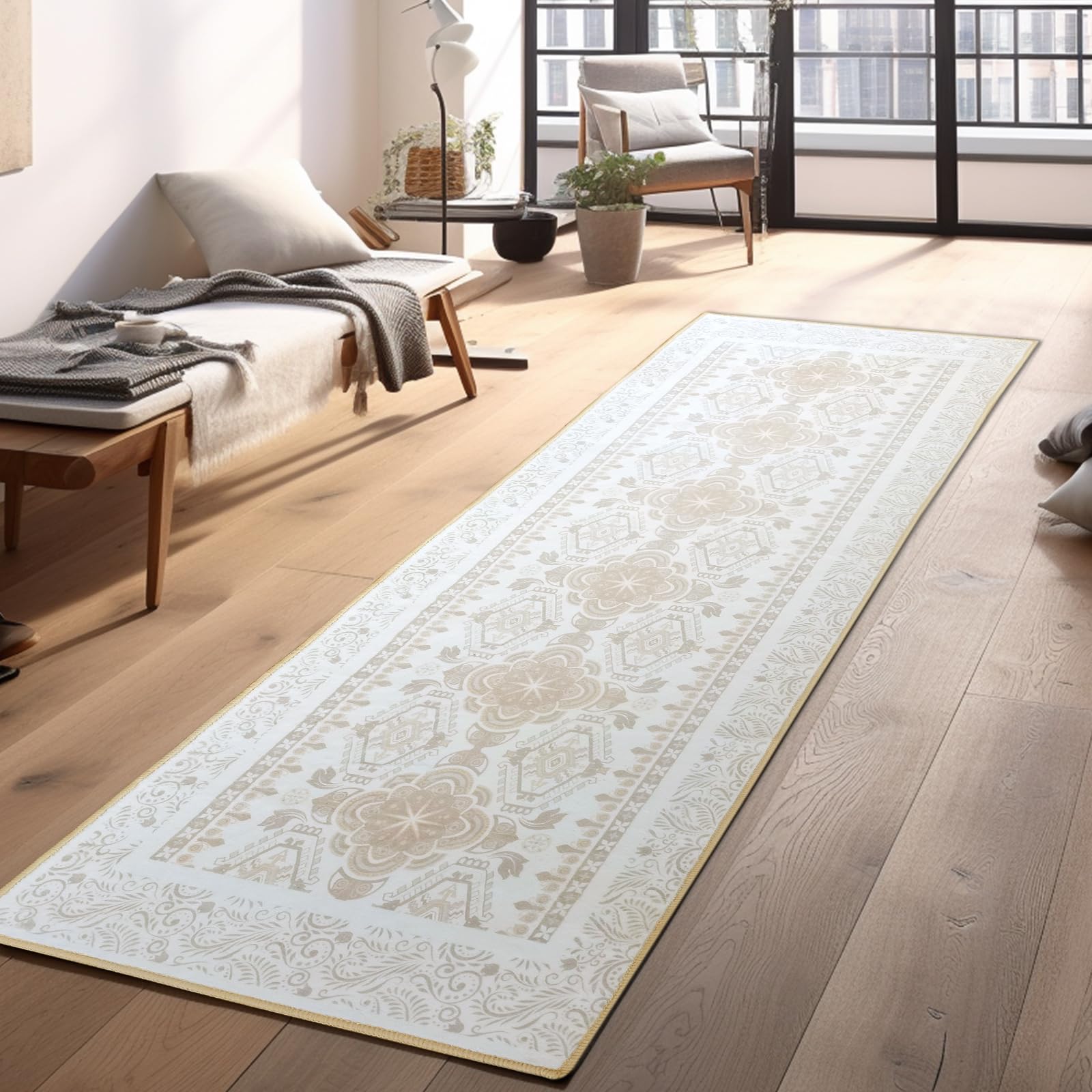 Washable Runner Rug 2'x8'- Boho Runners for Hallway Kitchen Entryway ...
