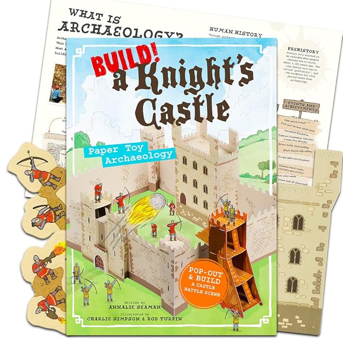 Buy Build! A Knight's Castle: Paper Toy Archaeology - Castle Activity ...