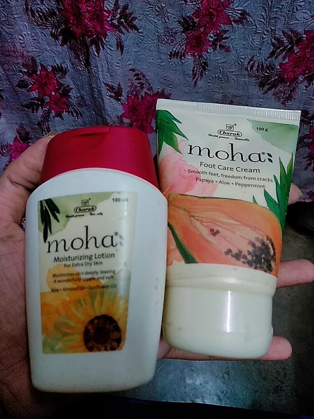 Buy Moha Moisturizing Lotion with Foot Care Cream Combo (Lotion 100ml ...
