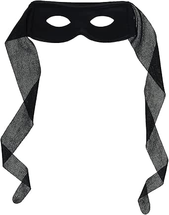 Amazon.com: Bandit Mask Costume Accessory, Eye Mask Highwayman Robber ...