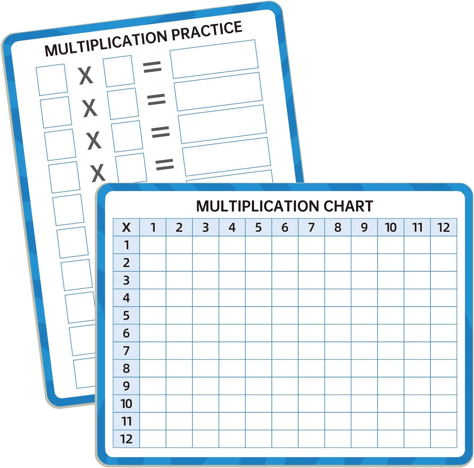 Amazon.com: Dry Erase Multiplication Chart Whiteboard 9" x 12 ...