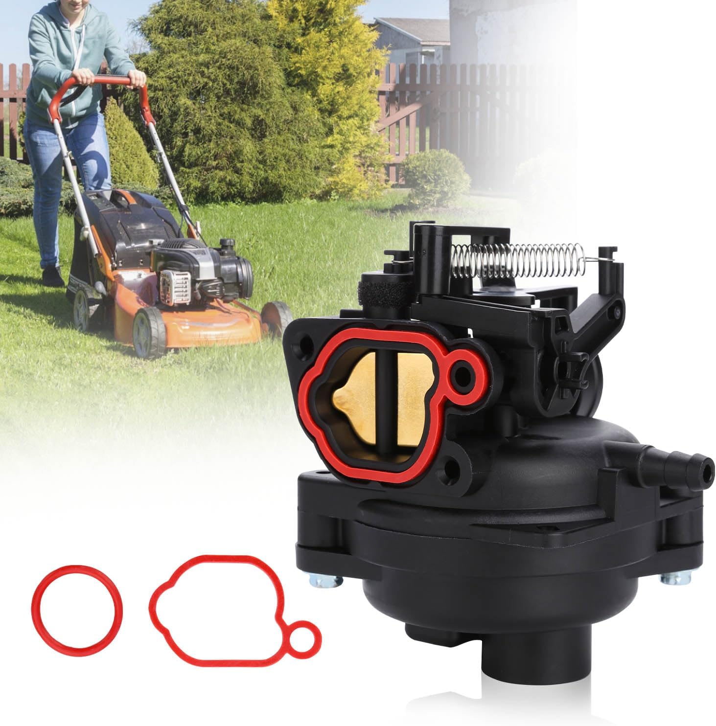 Amazon.com: NIHAO 799584 Lawn Mower Carburetor Replacement for 592361 ...