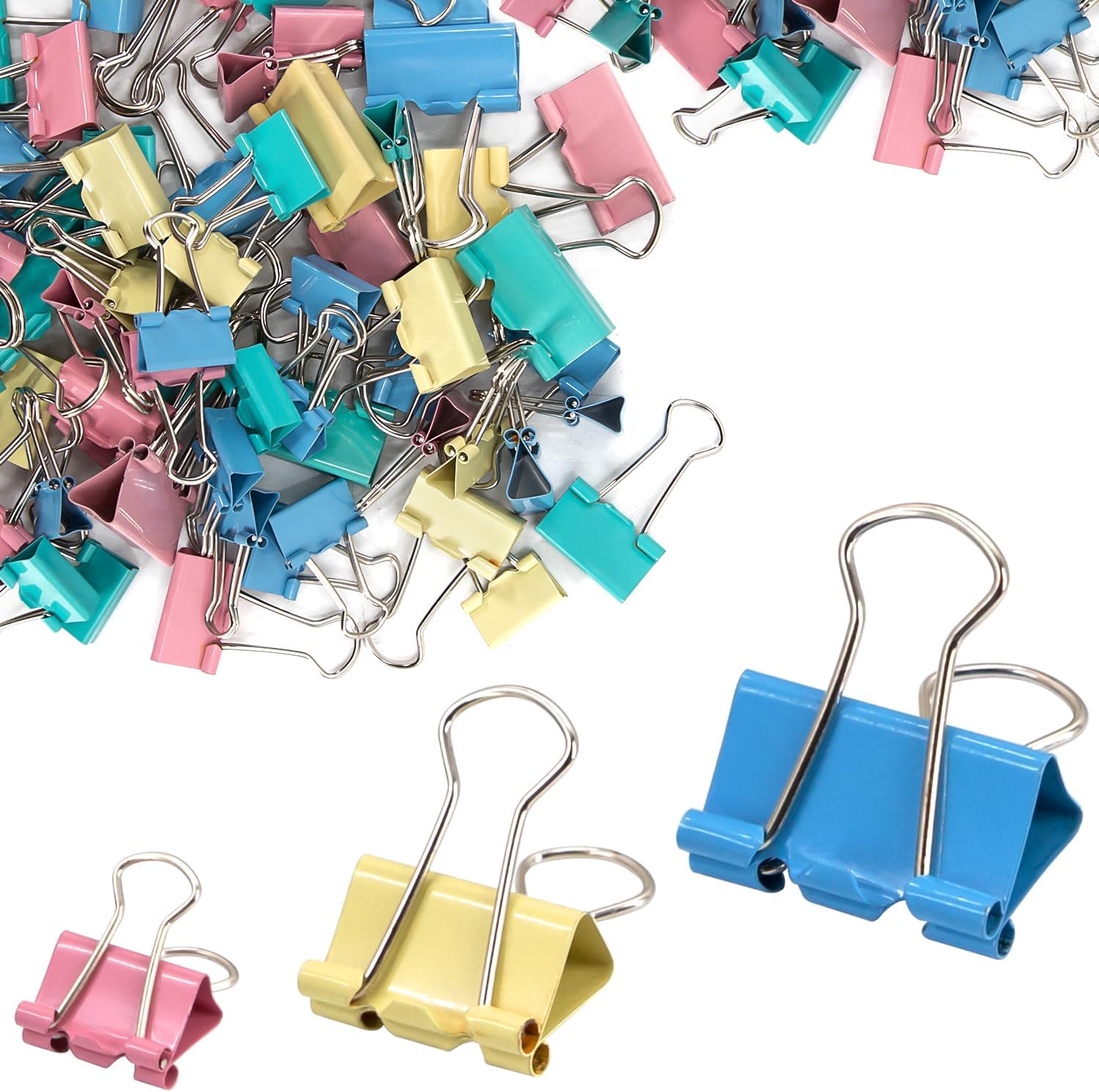 Rapesco 1351 19 mm Fun Foldback Clips, Bright Yellow, Pack of 20 ...