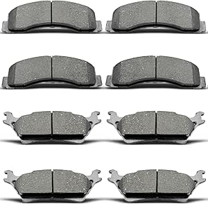 Amazon.com: evkingauto 8pcs Front Rear Ceramic Brake Pads Kit fit For 2012-2020 For Ford F-150 ...