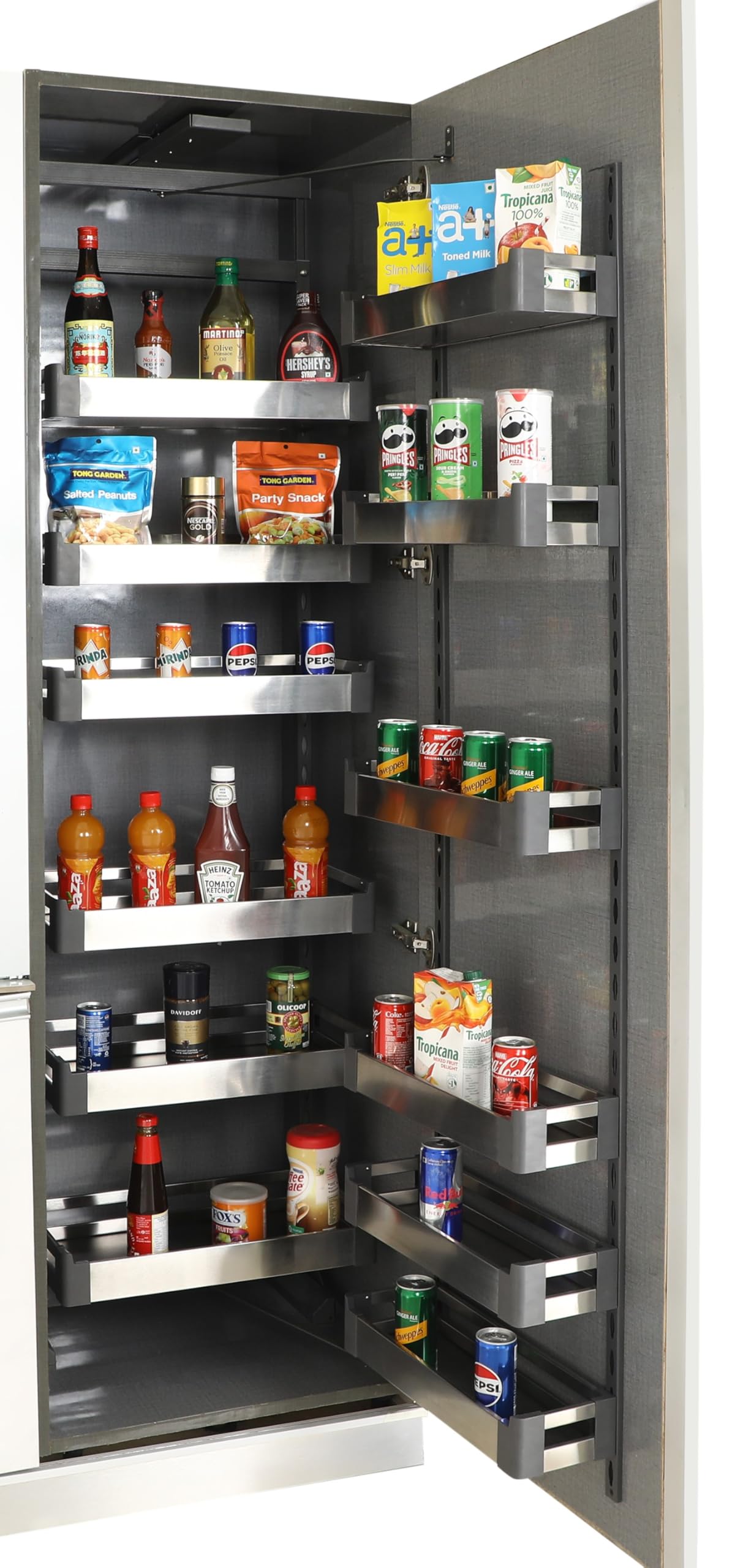 Avocetmobily Aluminium Rust Proof Soft Close Kitchen Pantry Unit ...