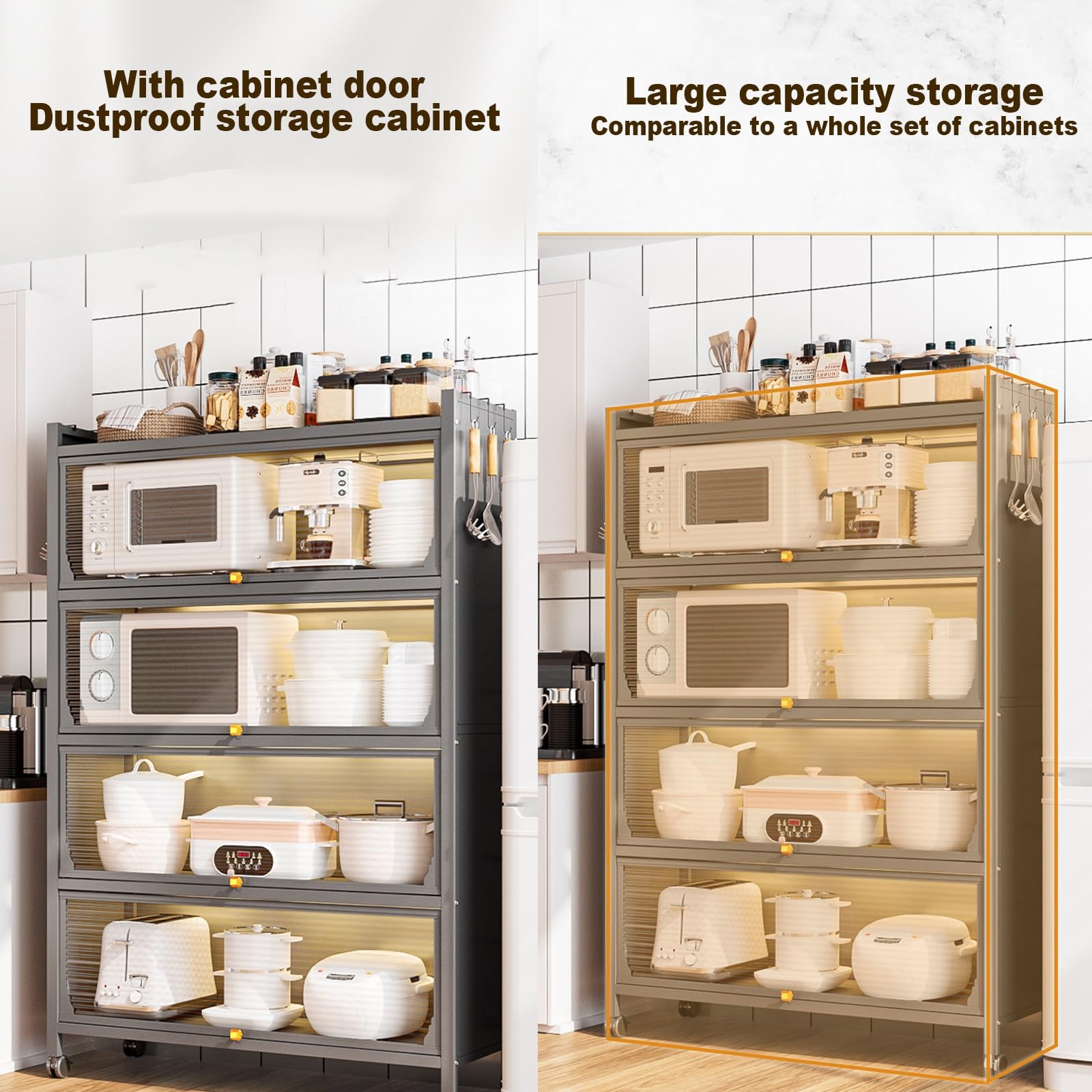 Kitchen Appliance Storage Cabinet