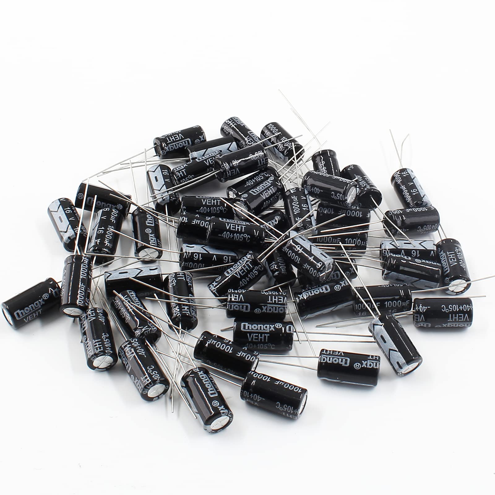 Snapklik.com : Cionyce 50 PC 16v 1000uf Capacitor, Aluminum Radial ...