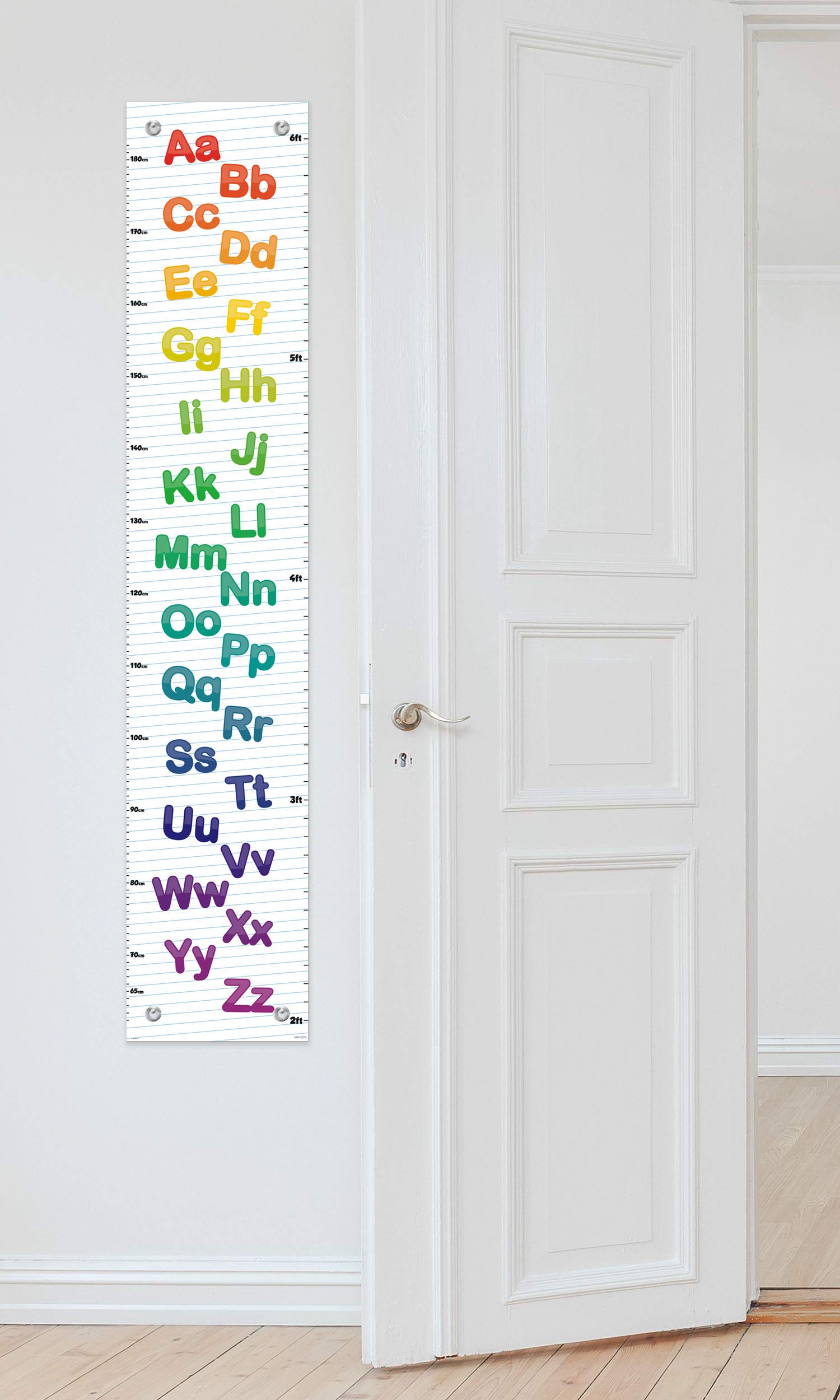 Snapklik.com : Alphabet Growth Chart ABC School Growth Chart For Kids ...