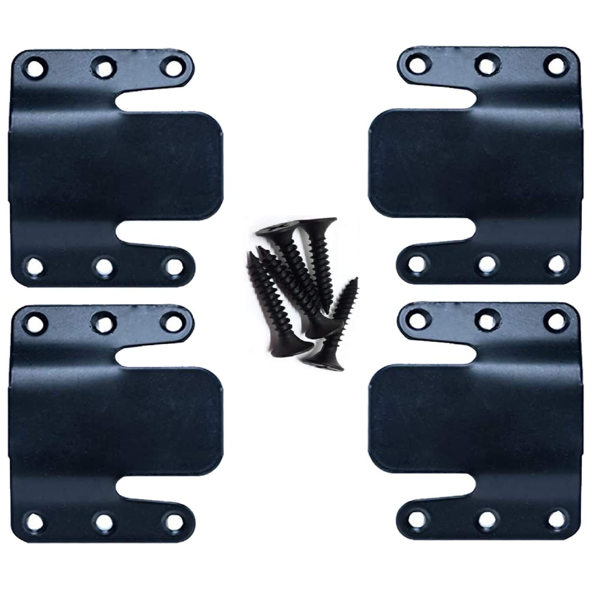 UNIQUELLA 4 Pcs Black L Shape Jointer Sofa Connectors Furniture Bracket ...