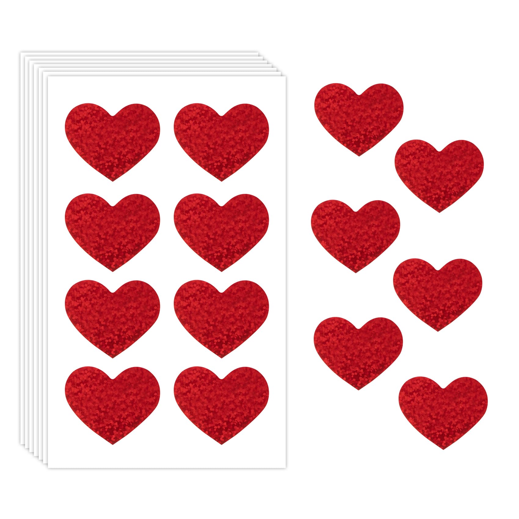 Amazon.com: Heart Stickers, 320 PCS Heart Stickers for Kids, 1.5 Inch ...