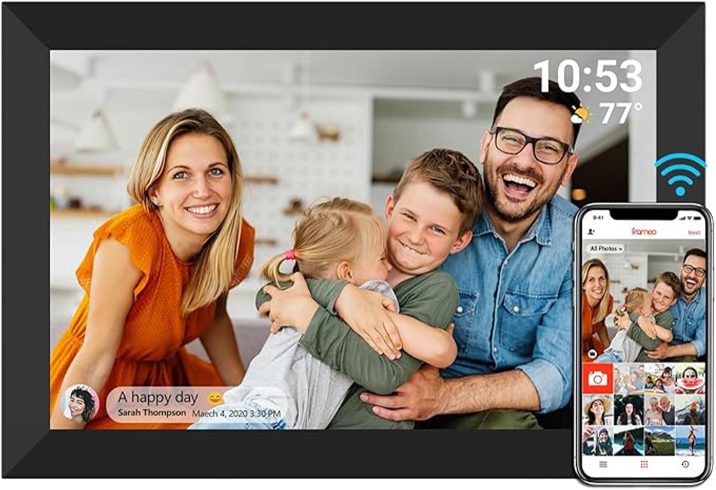 Amazon.com : Atatat 10.1 Inch WiFi Digital Photo Frame, Electronic ...