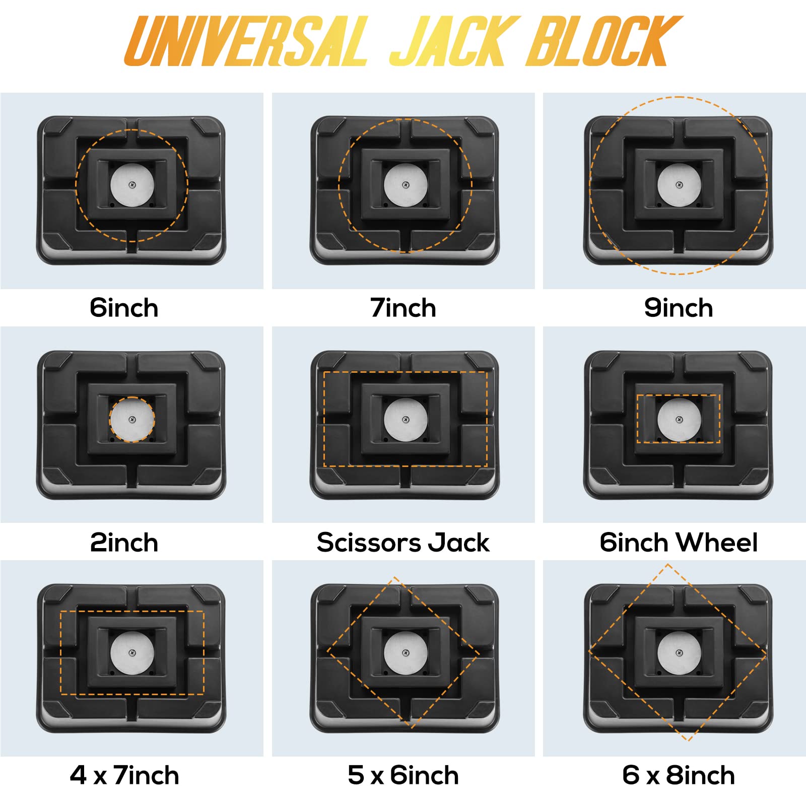 BOYISEN Trailer Jack Block - RV Jack Blocks for 5th Wheel, Pop Up, Toy ...