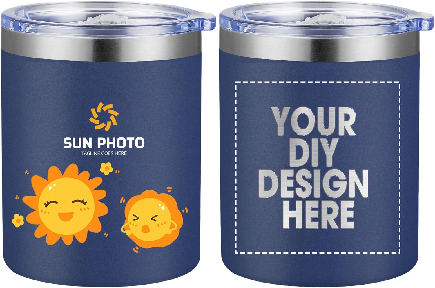 Amazon.com: Personalized Custom Mug Print in USA with Laser Logo Text ...
