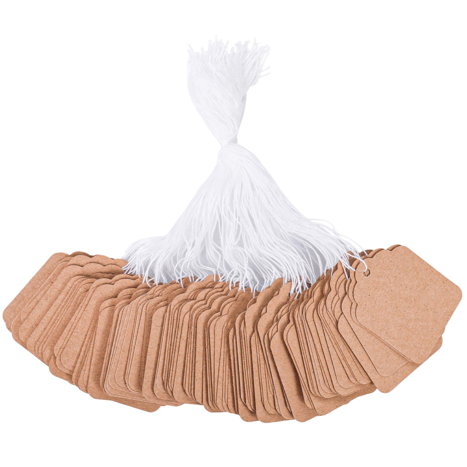 Amazon.com : SallyFashion 500PCS Price Tags with String Attached, Kraft ...