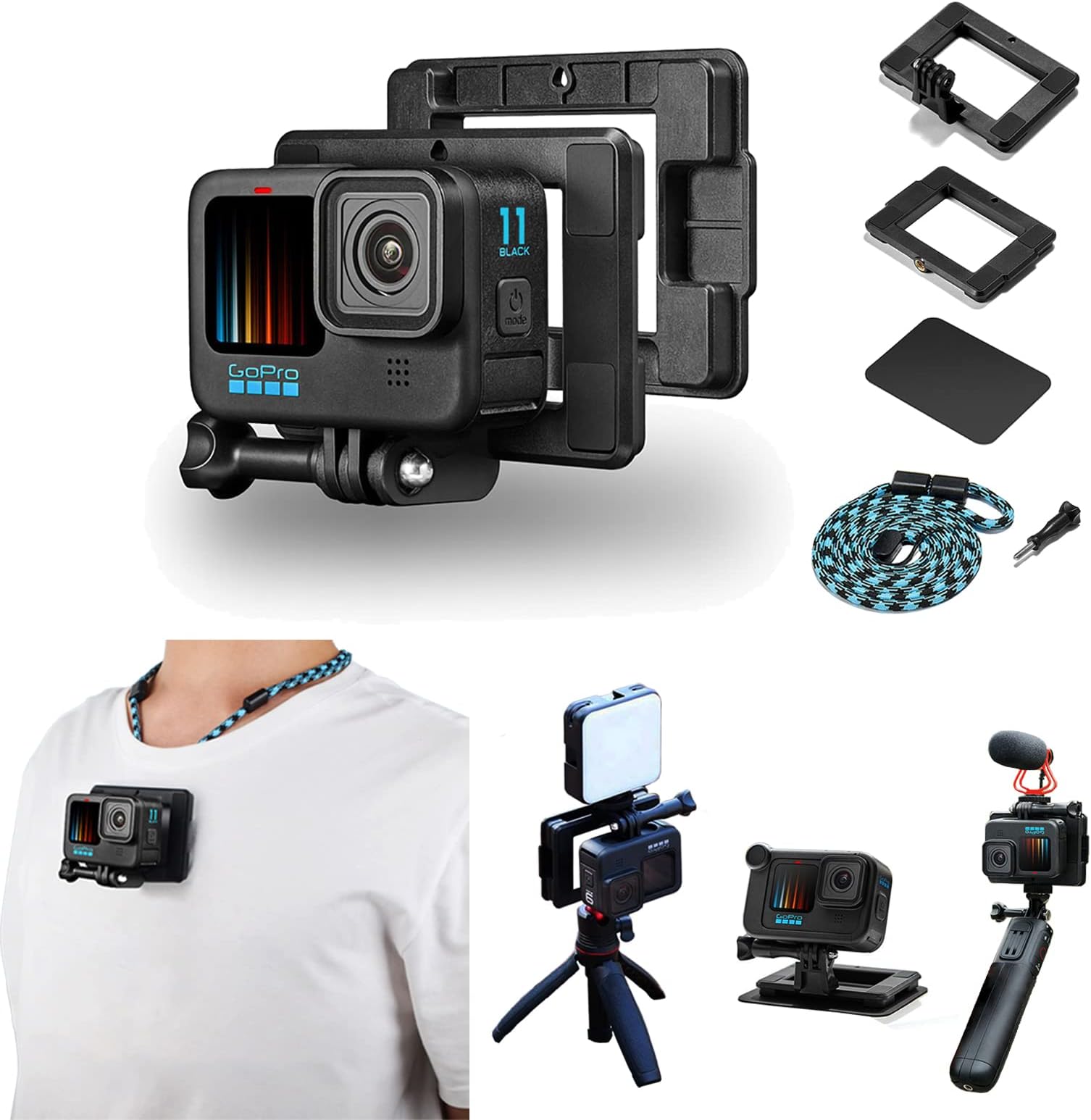Amazon.com : SNAP Mounts – Magnetic Action Camera Chest Mount for GoPro ...