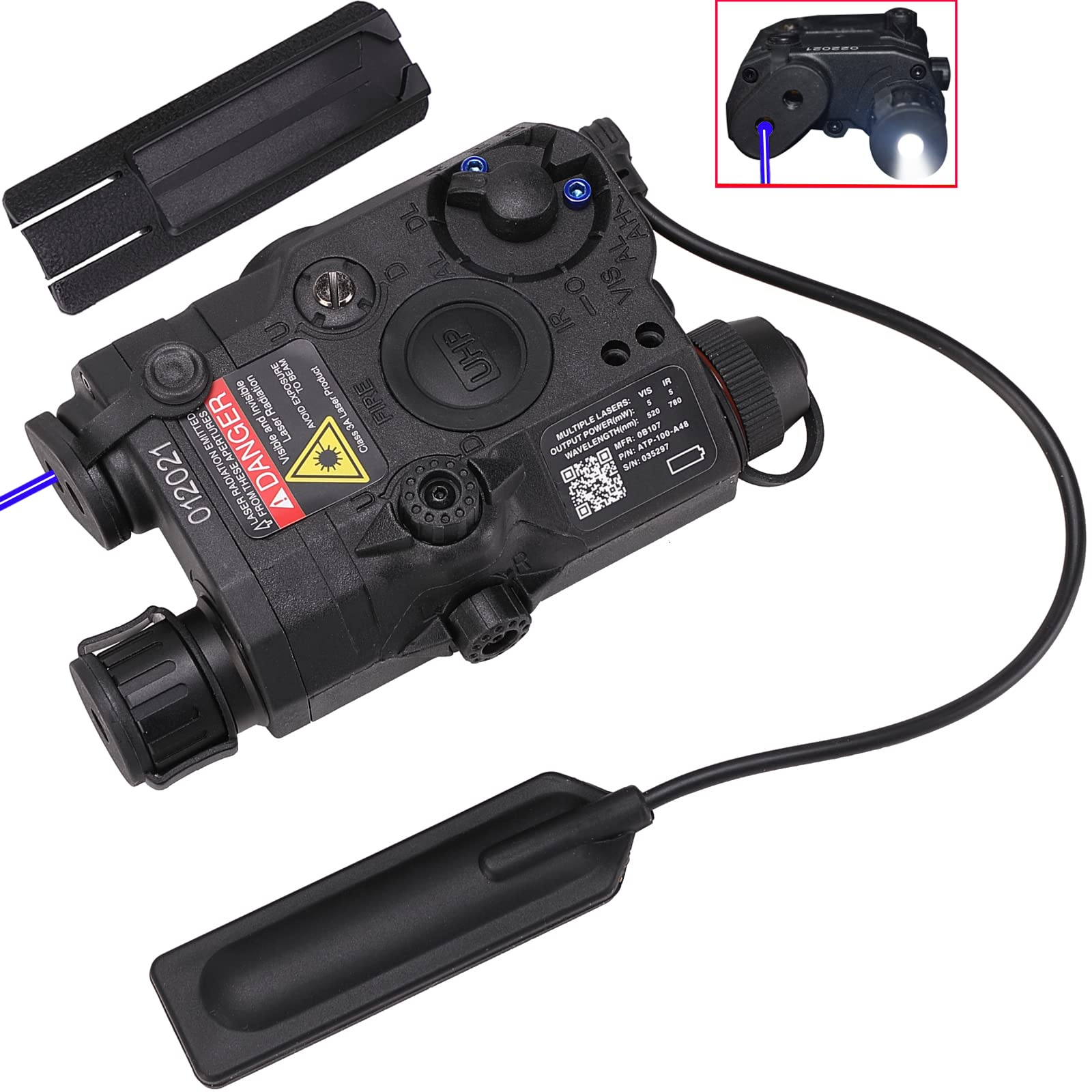 Buy Ratulie Upgraded PEQ 15 Model Blue Laser PEQ Box IR Laser ...