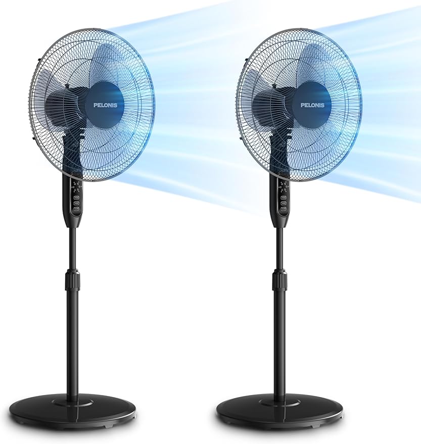 Amazon.com: PELONIS 16’’ Oscillating Pedestal Standing Fan with Remote ...