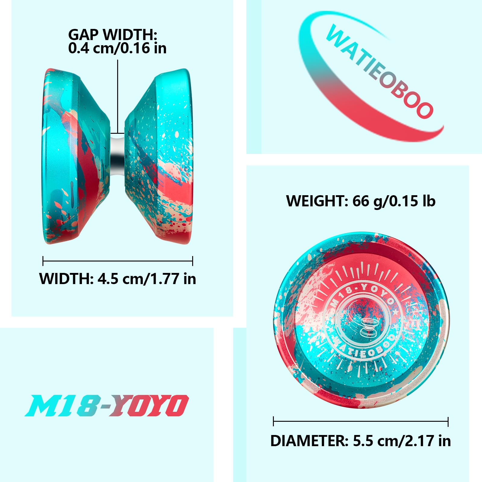 Snapklik.com : WATIEOBOO M18 Responsive Yoyo Professional, Responsive ...