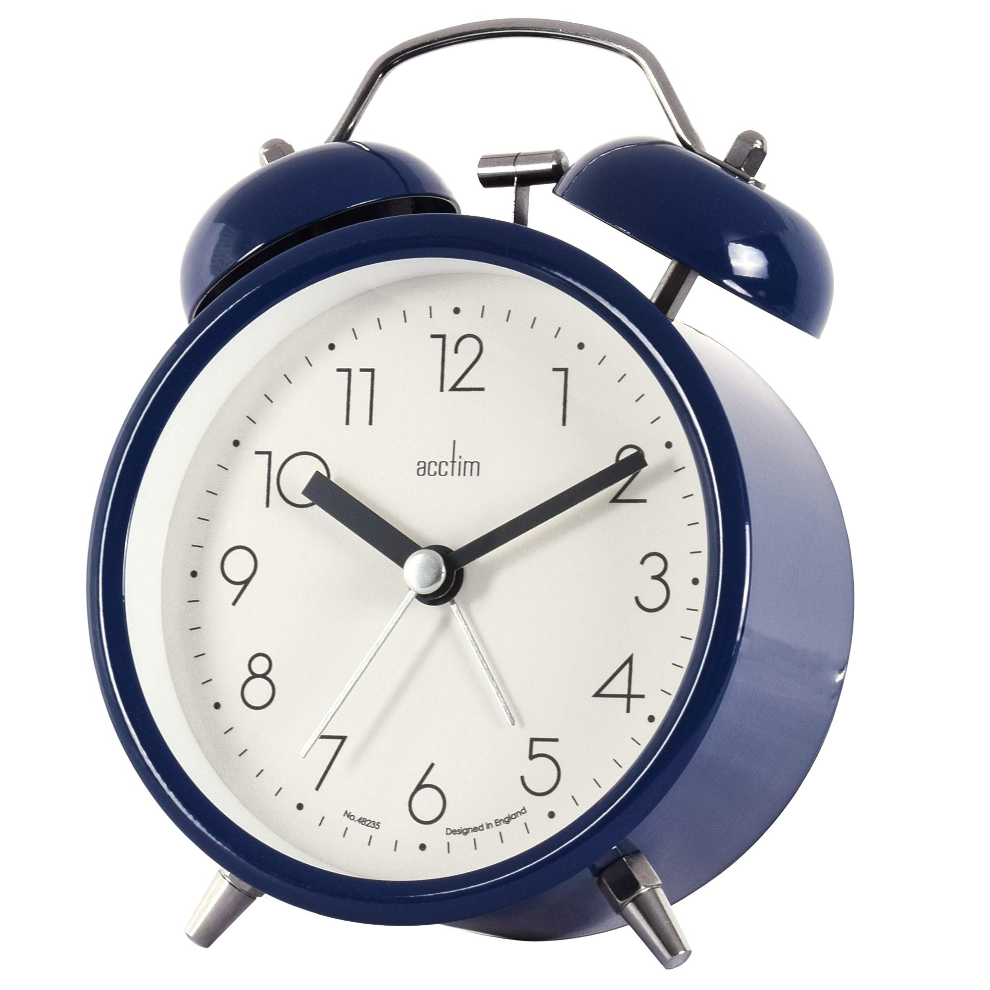 Premier Housewares Twin Bell Alarm Clock with Ligh, 17 x 12 x 6 cm ...