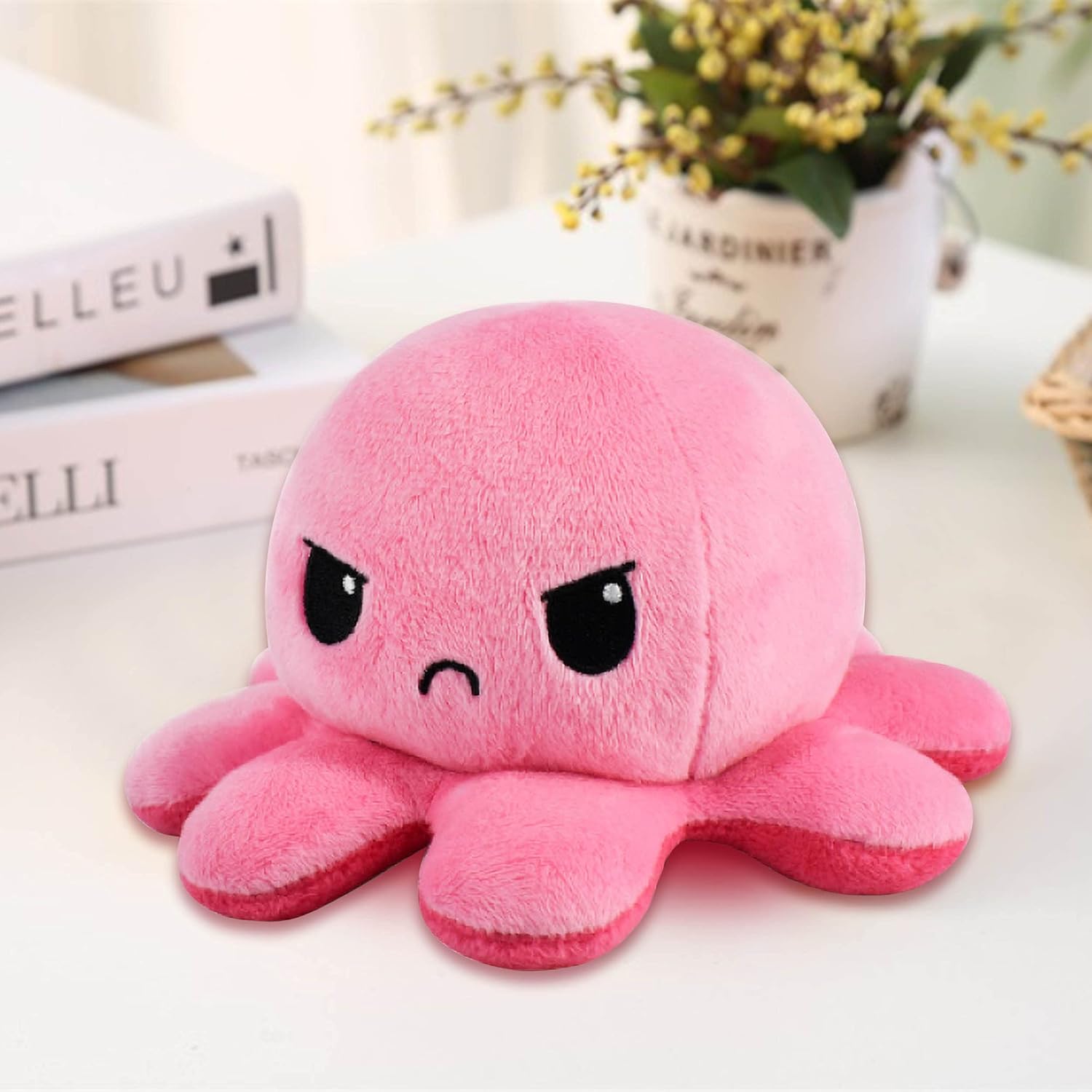 Octopus Reversible Plushie,Cute Double-Sided Flip Soft Reversible ...