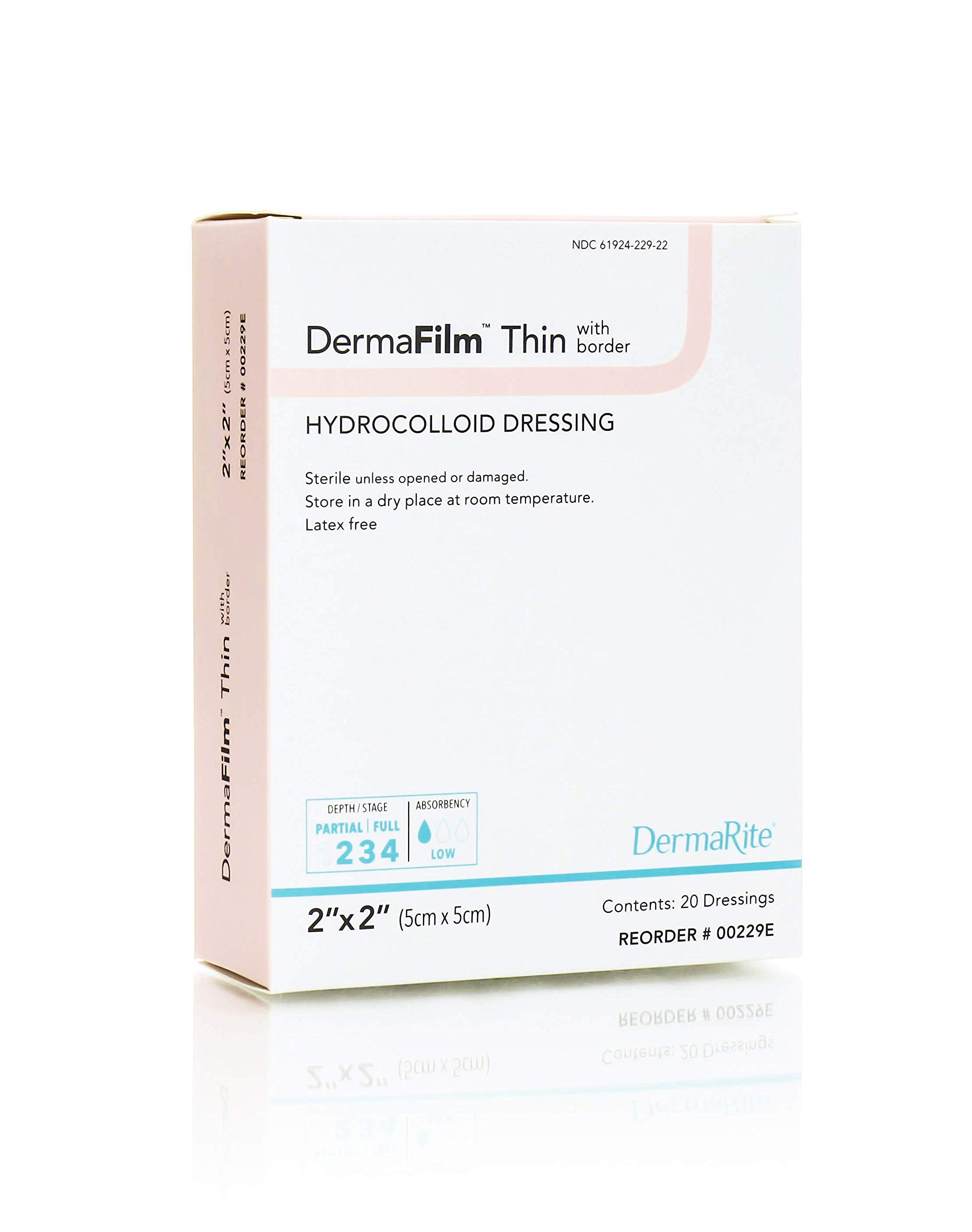 Amazon.com: Dermarite Industries Derma Film Thin, 2x2, 20 Count ...